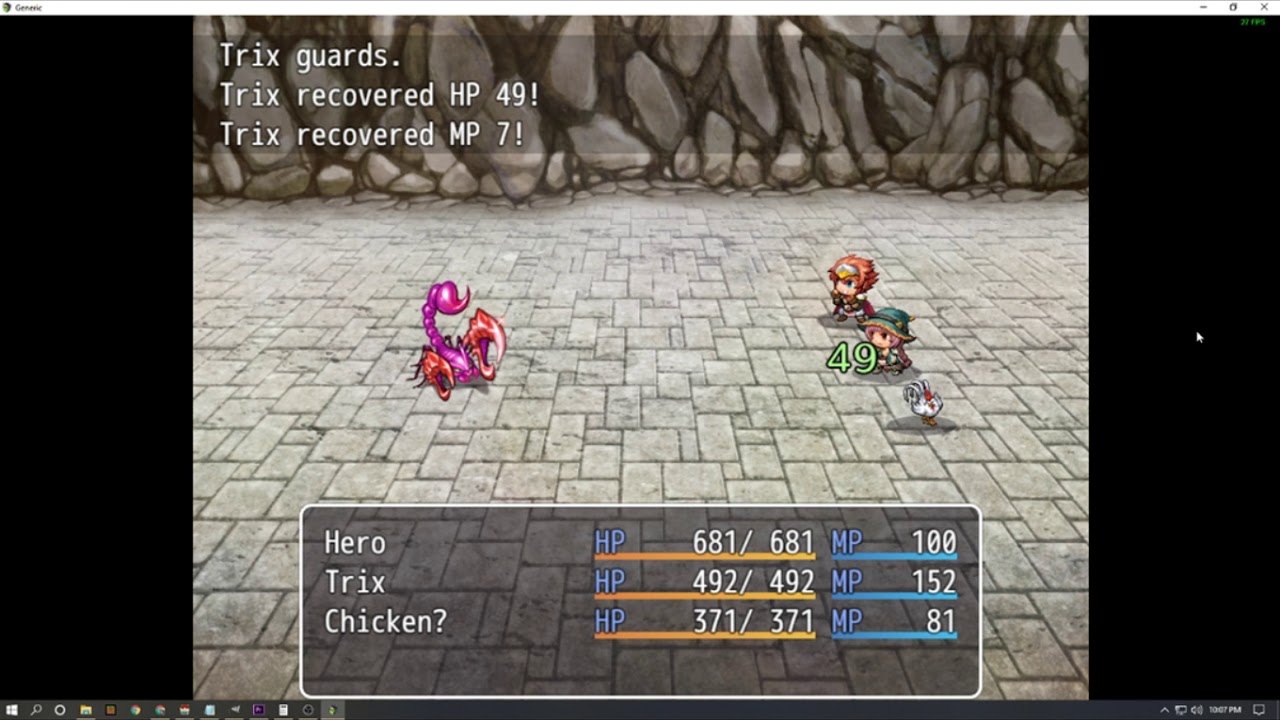 RPG Maker MV Chicken Dance - YouTube