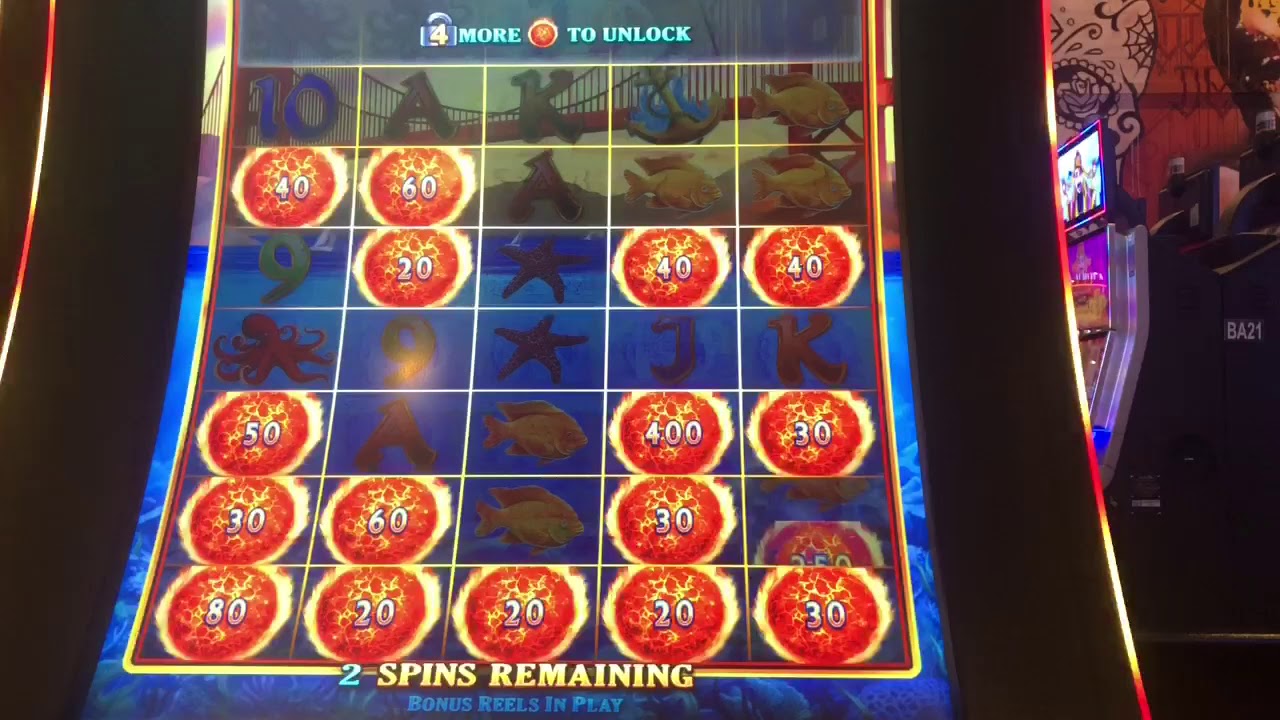 Ultimate firelink by the bay slot machine bonus - YouTube