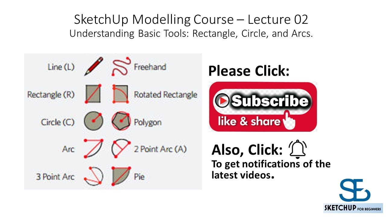 SketchUp Modelling Course – Lecture 02 - YouTube