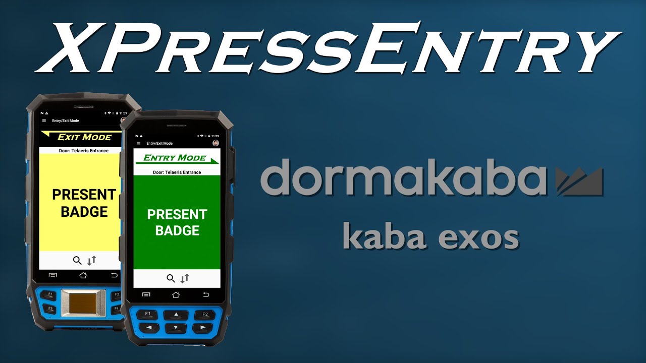 Dormakaba Kaba Exos & XPressEntry Integration — Handheld Access Control ...