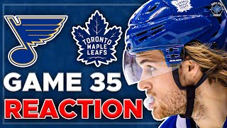 Maple Leafs vs Blues LIVE POST GAME - Game 35 REACTION by @Leafs Digest ...