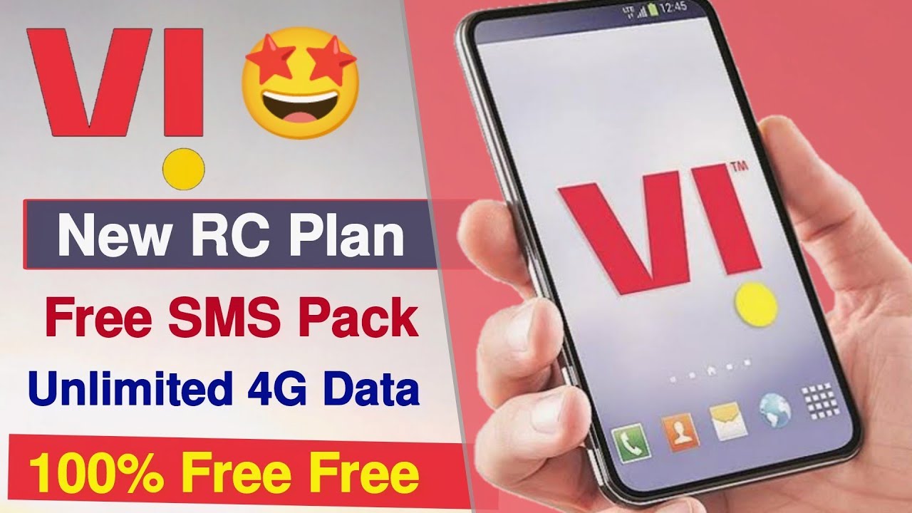 Vi New Recharge Plan Free SMS + Unlimited 4G High Speed Data 😍 - YouTube