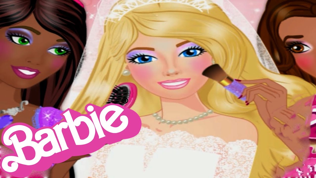Barbie Bride and Bridemaids Makeup Barbie games Barbie Wedding Make Up ...