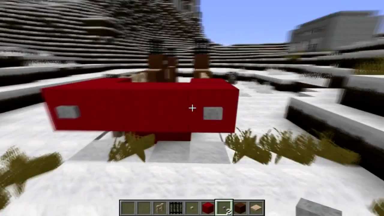 Minecraft Christmas: Building Santa's Sleigh - YouTube