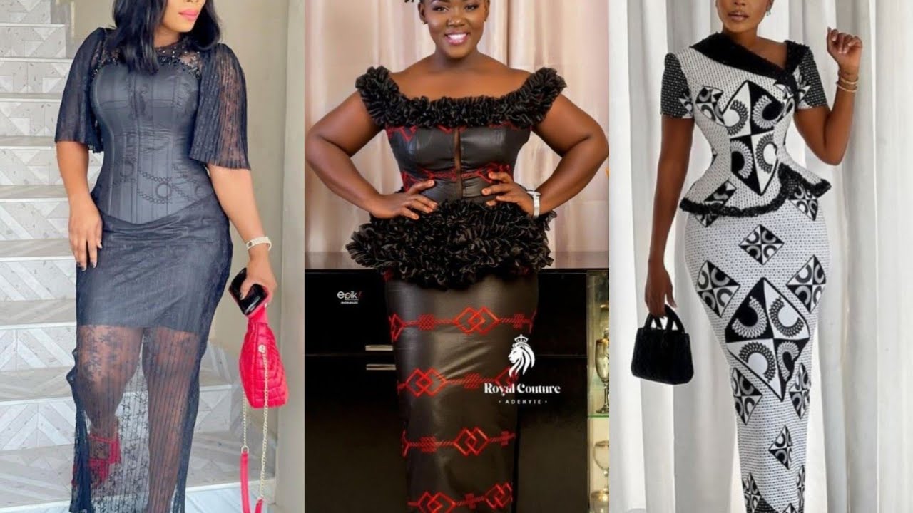 GHANA FUNERALS OUTFITS, FUNERAL SKIRT AND BLOUSE STYLES,FUNERAL CLASSY ...
