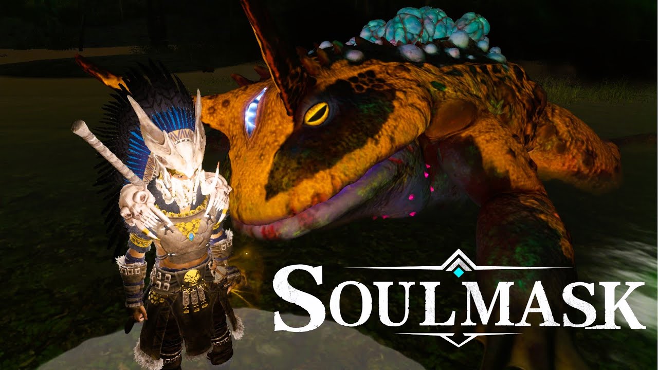 Soulmask - Attempting At Berserk Fog Frog Boss To Unlock Frog Armor Set ...