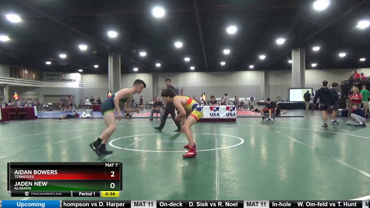 Cadet Men 132 Aidan Bowers Tennessee Vs Jaden New Alabama - YouTube
