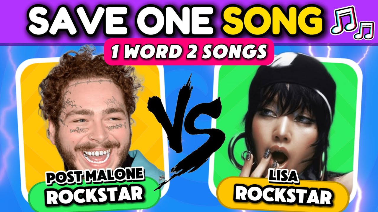 SAVE ONE SONG: 🧡 One Word, Two Songs 💚 | Music Challenge 📢 # ...