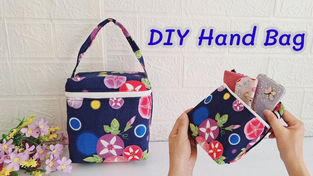 DIY Hand Bag. How to sew hand bag. Easy to sew. new sewing. simple bag ...