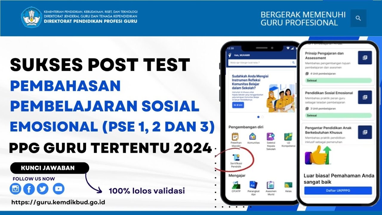 CARA MUDAH || SUKSES MENGERJAKAN POST TEST MODUL 2 PPG || PEMBELAJARAN ...