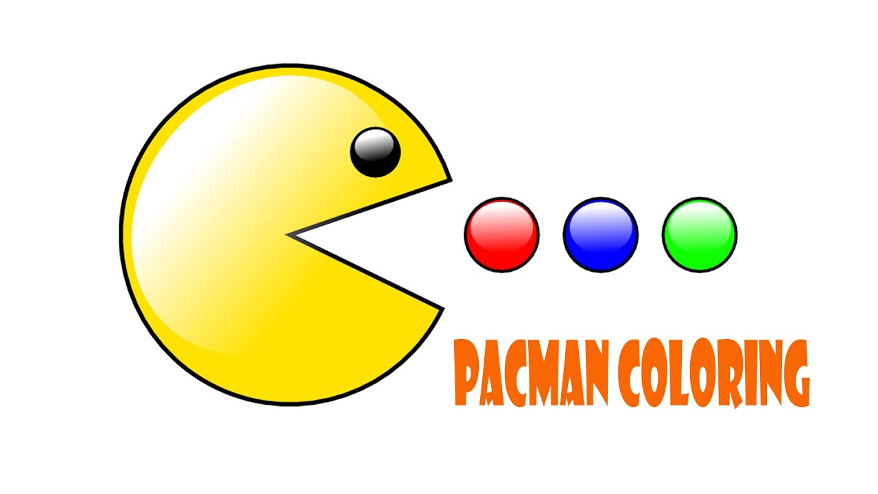 Pacman Coloring easy way | coloring time - YouTube