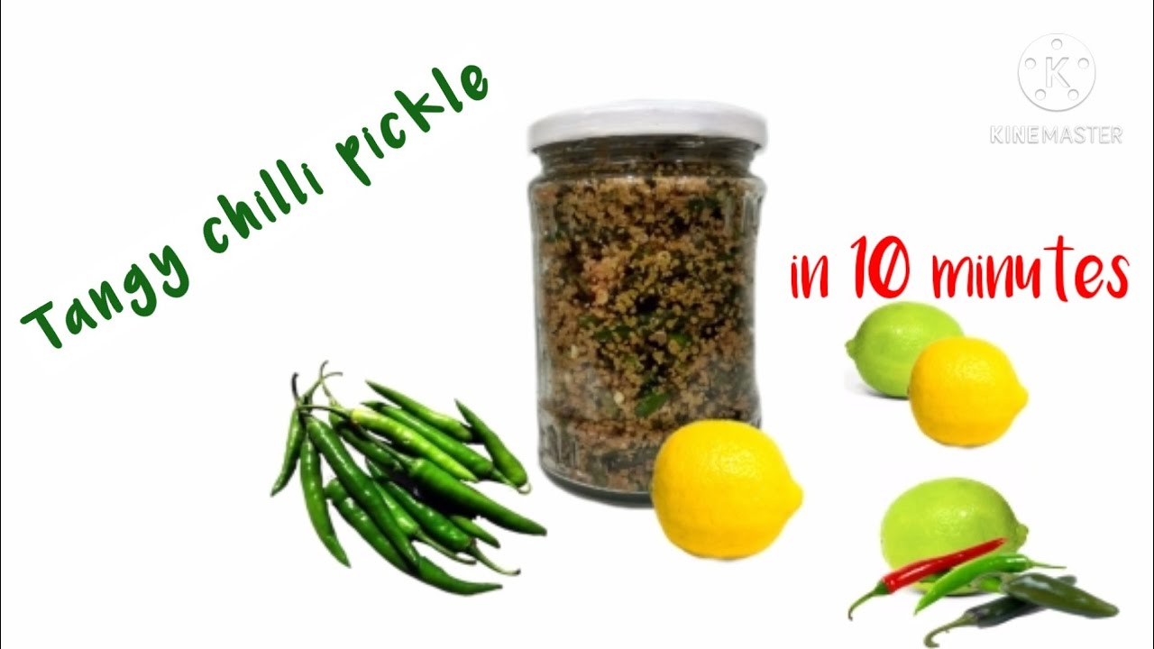 Tangy Chilli Pickle in 10 minutes - YouTube