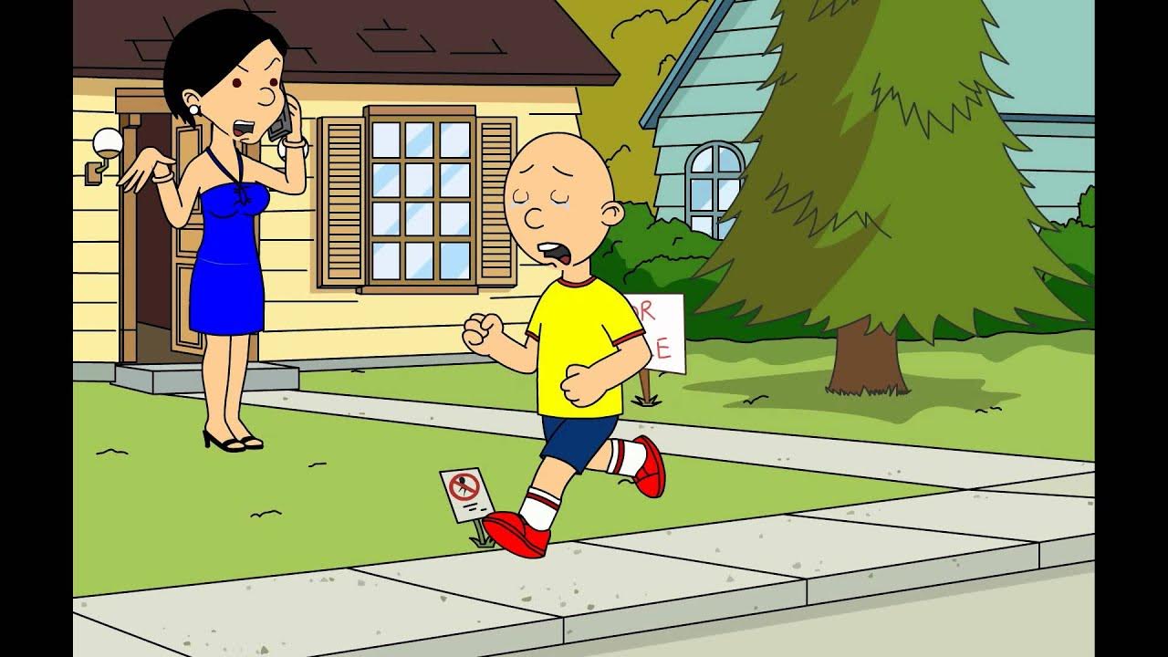 Caillou grounds Charlie Brown and gets grounded - YouTube