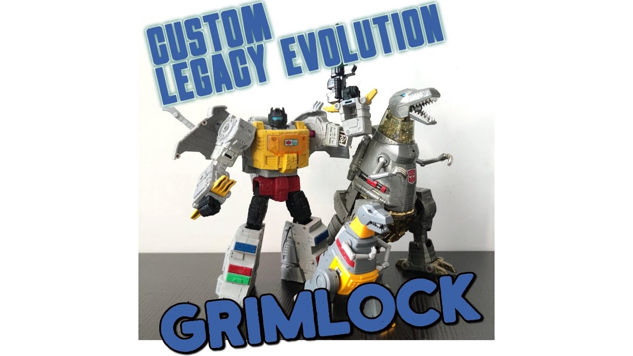 Transformers CUSTOM G1 Grimlock Legacy Evolution Dinobot - YouTube