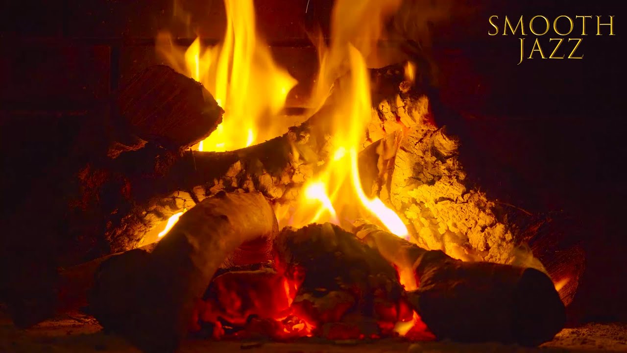 Smooth Piano Jazz 🔥 Fireplace Jazz Music, Crackling Fire Sounds to ...