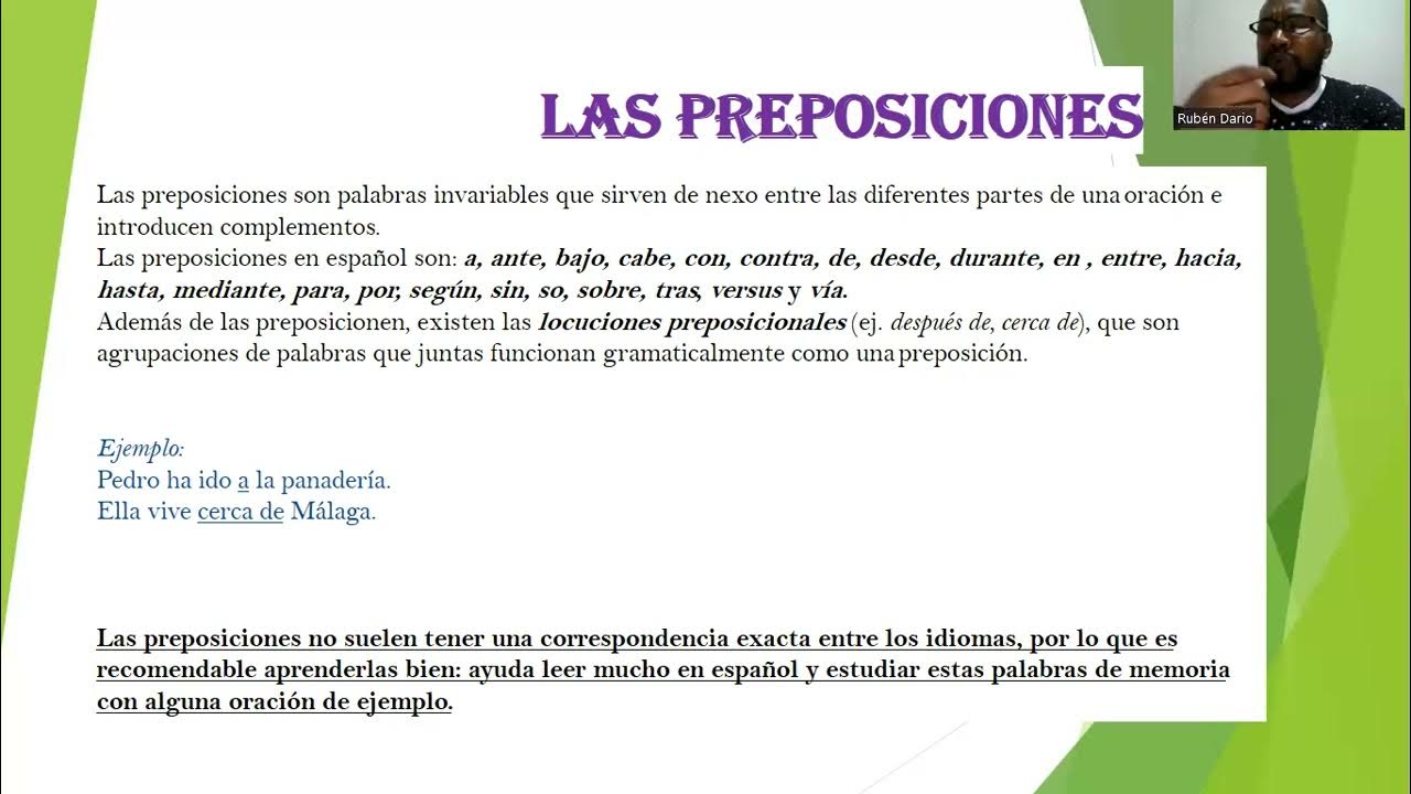 Las Preposiciones Definición Uso Y Función Dentro De Los Textos