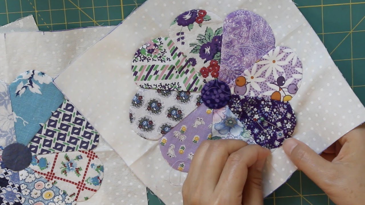Dresden Plate Quilt Block Part 2 - YouTube