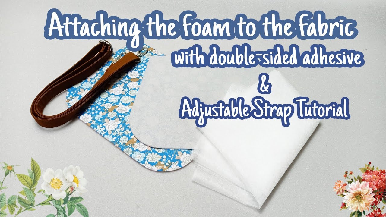 DIY Cara menempelkan busa ke kain/Adjustable Strap Tutorial/How to ...