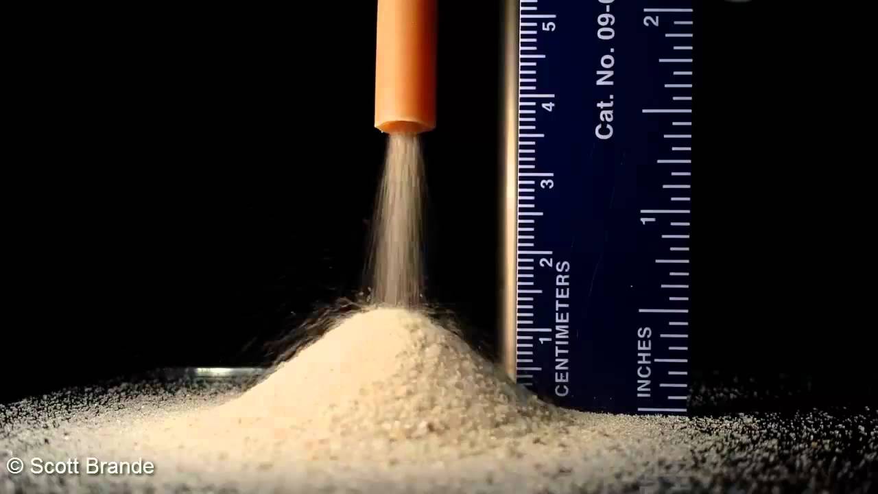 Part I - Experimental sand pile - YouTube