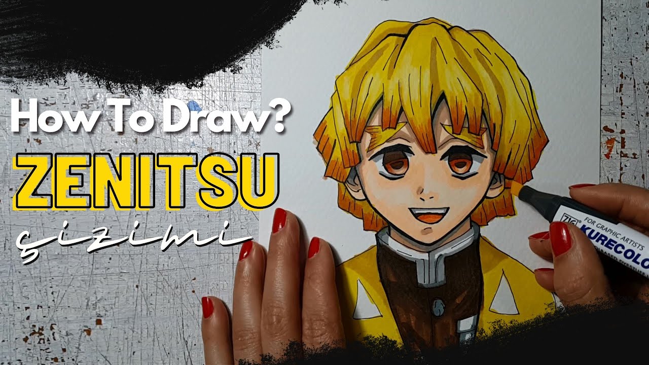 Zenitsu Nasıl Çizilir | How To Draw Zenitsu Agatsuma | Demon Slayer ...