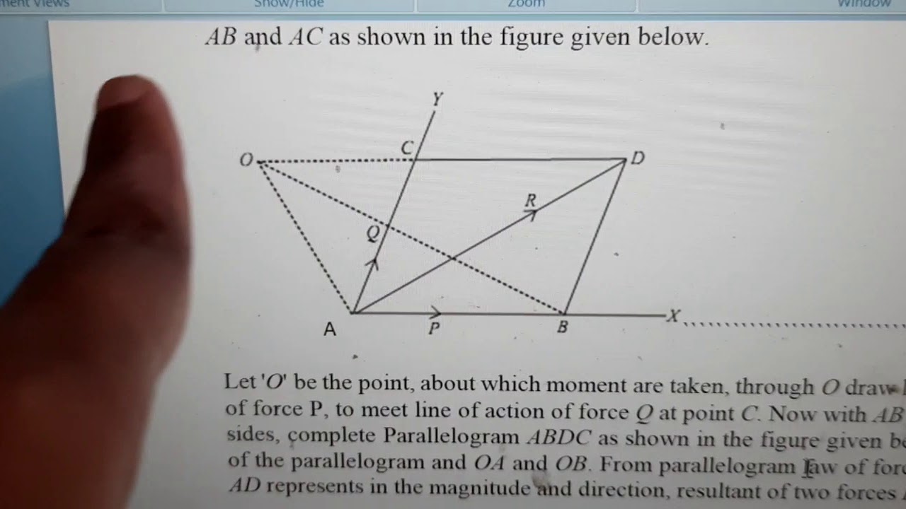 Varignon's theorem proof - YouTube