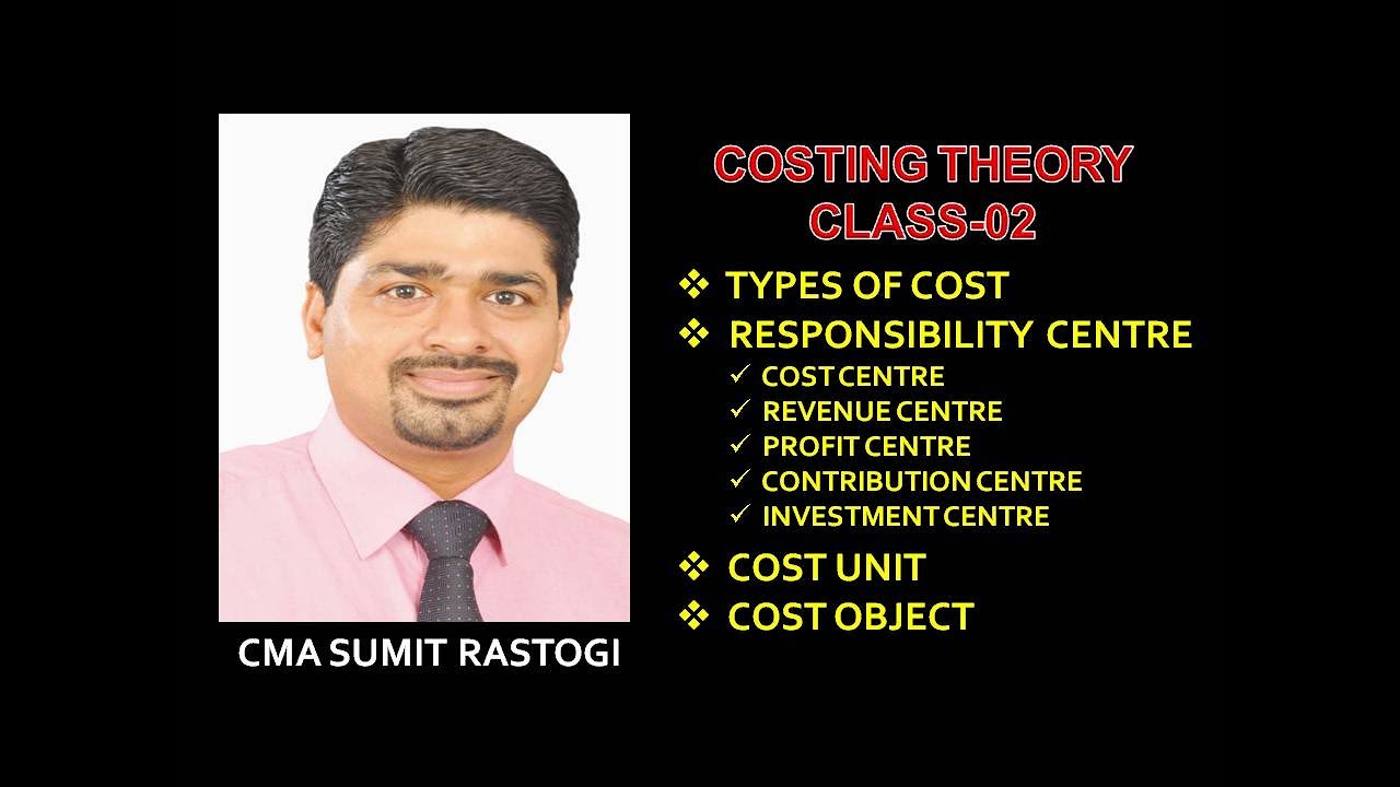 COST ACCOUNTING THEORY CLASS - 02 By CMA SUMIT RASTOGI - YouTube
