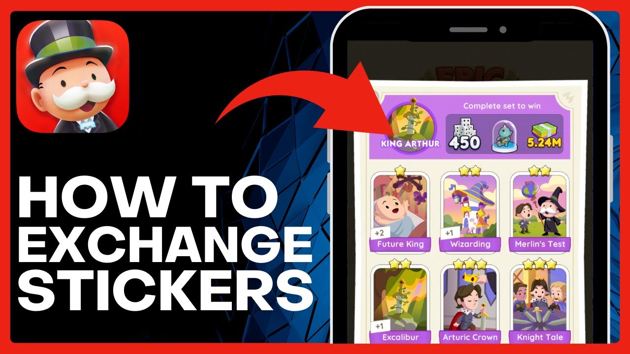 How To Exchange STICKERS For ⭐ Stars on Monopoly GO (Easy Tutorial ...