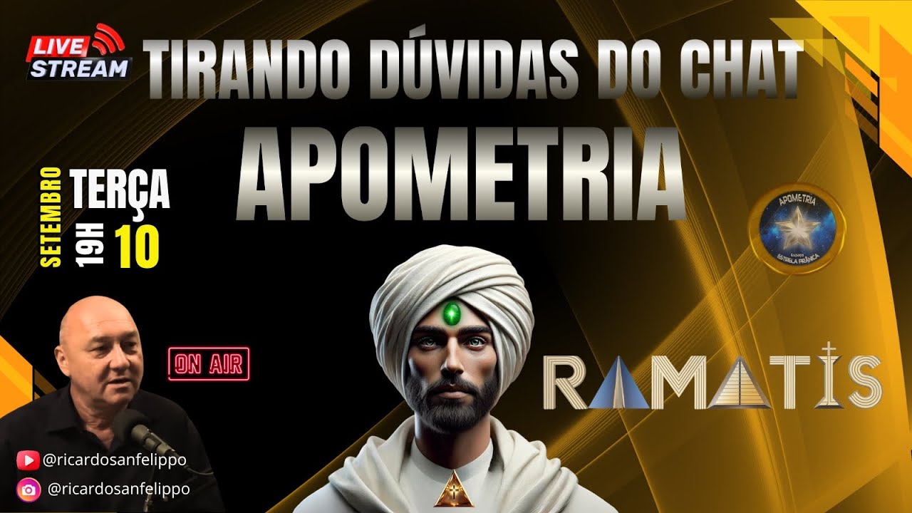 LIVE TIRANDO DÚVIDAS DO CHAT E VÍDEO DO RAMATÍS & APOMETRIA - YouTube
