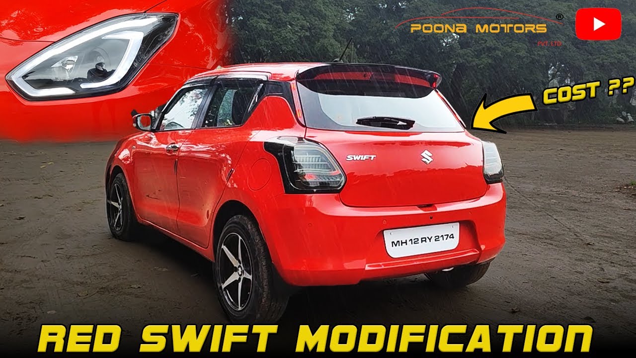 Red Swift Modification | Alloys | Headlights | Taillamps | Interior ...