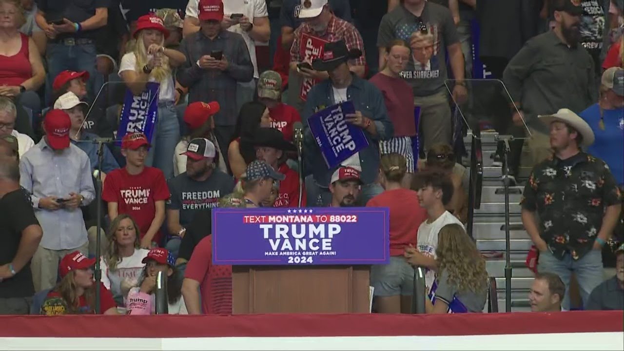 Trump rallies supporters in Montana - YouTube