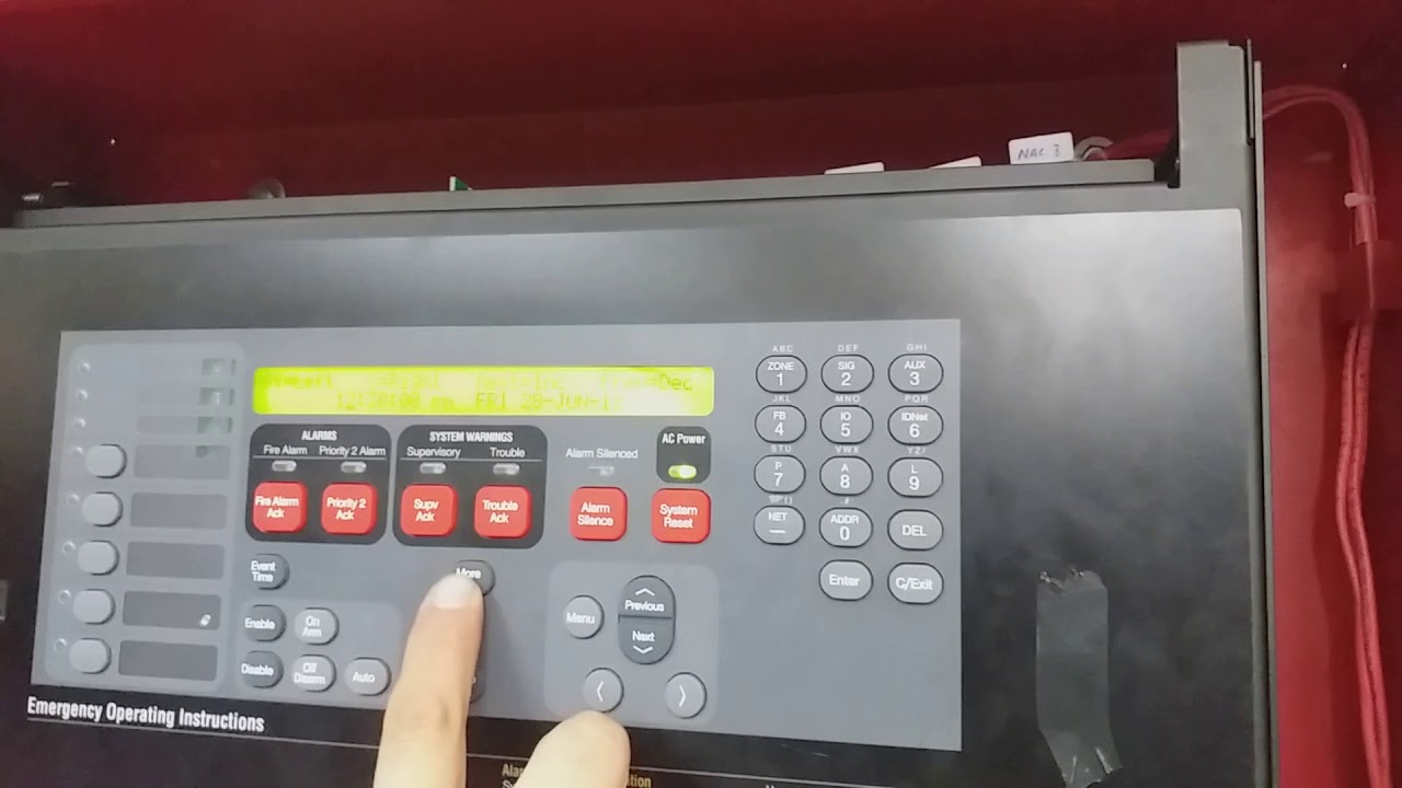 001 Simplex 4100ES Cambio de Hora - YouTube