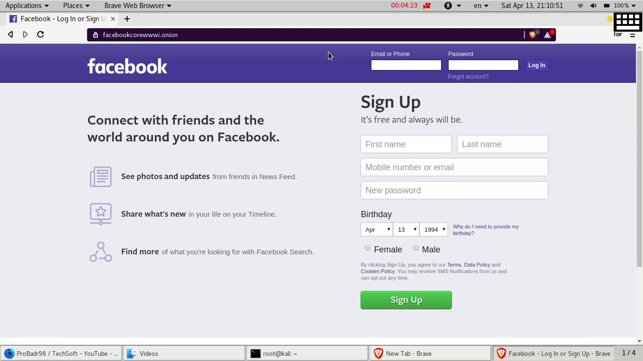 Just believe it,Facebook has website in DARKWEB OR DEEP WEB ...