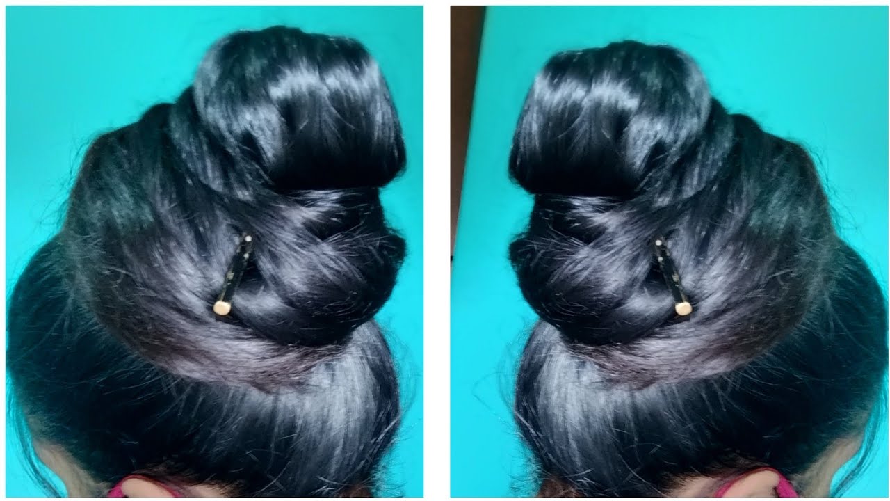 my long and thick hair simple bun dropping// longhair bun dropping//# ...