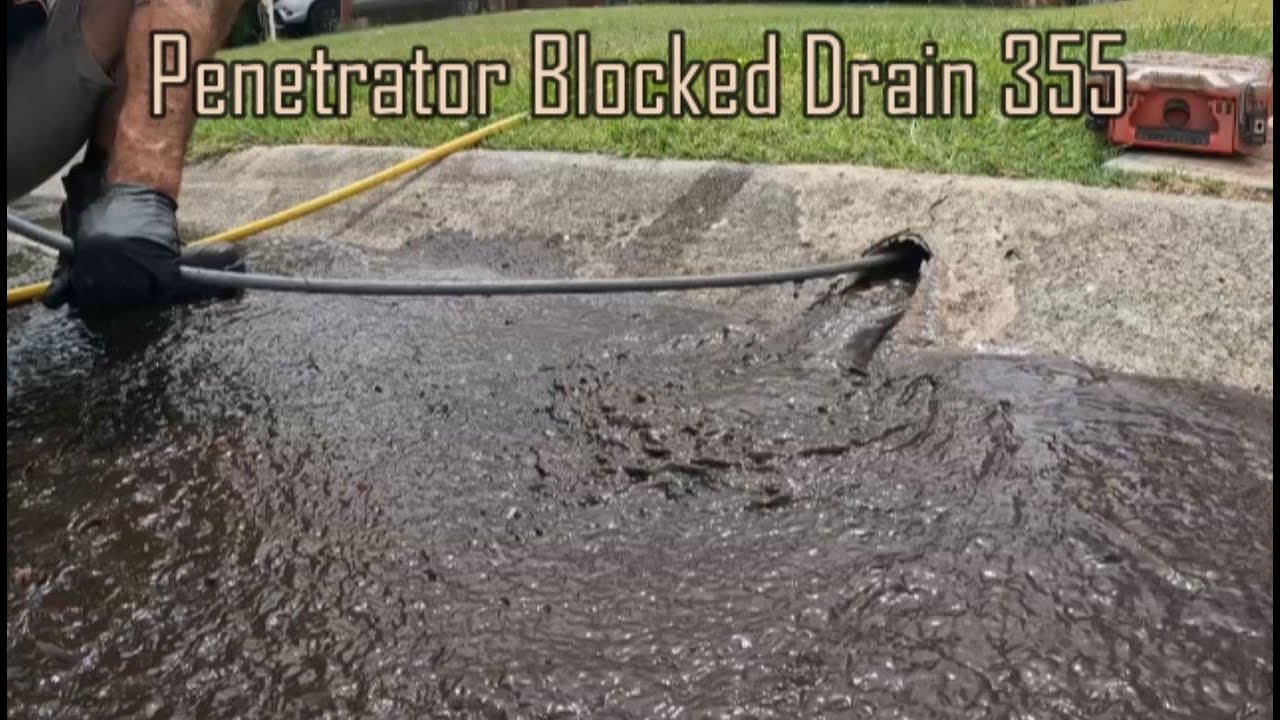 Blocked Drain 355 - Muddy Root Infested Water Explodes From The Pipe ...