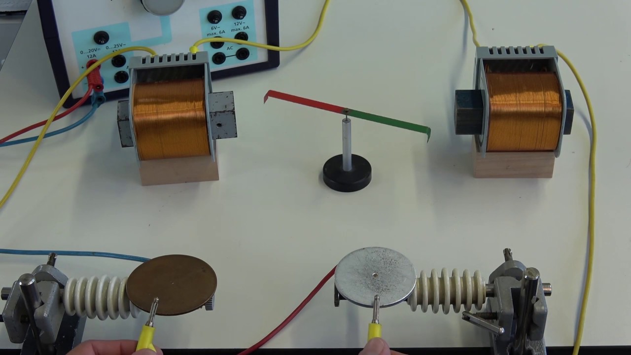 Model of an electric motor - experiment - YouTube