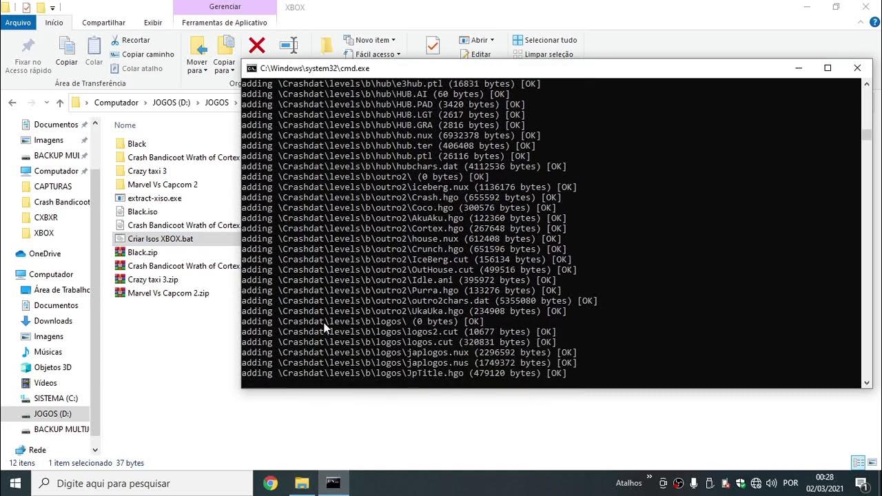 Descobrindo linhas de comandos para criar argumentos de linha de ...
