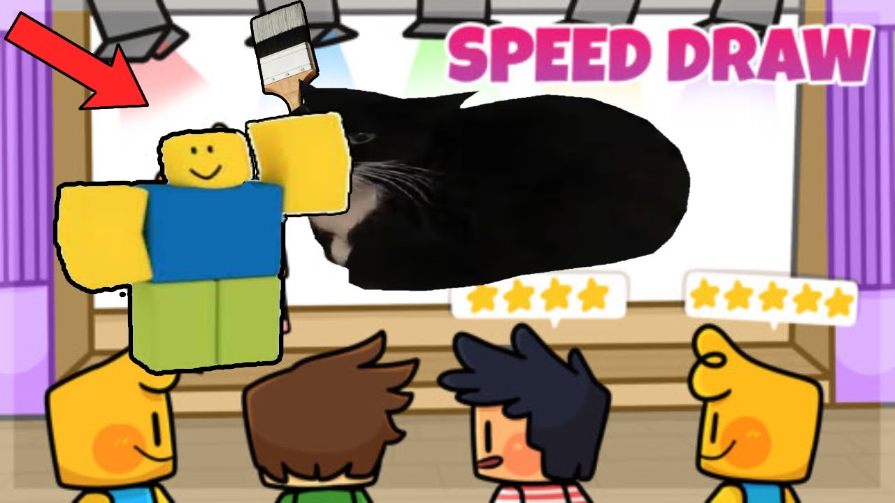 NOOB TRIES SPEED DRAW IN ROBLOX FOR THE FIRST TIME | THE END! 😅 - YouTube