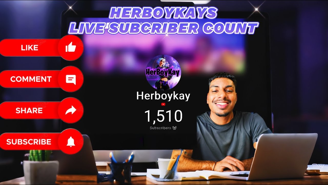 THIS IS MY LIVE SUB COUNT, SUBCRIBE TO BE A PART OF THE HERBOYKAY ...
