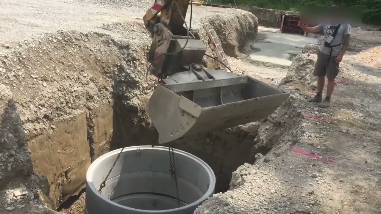 3 LEGS CHAINS IN DIRECT FOR PRECAST CONCRETE RINGS - YouTube