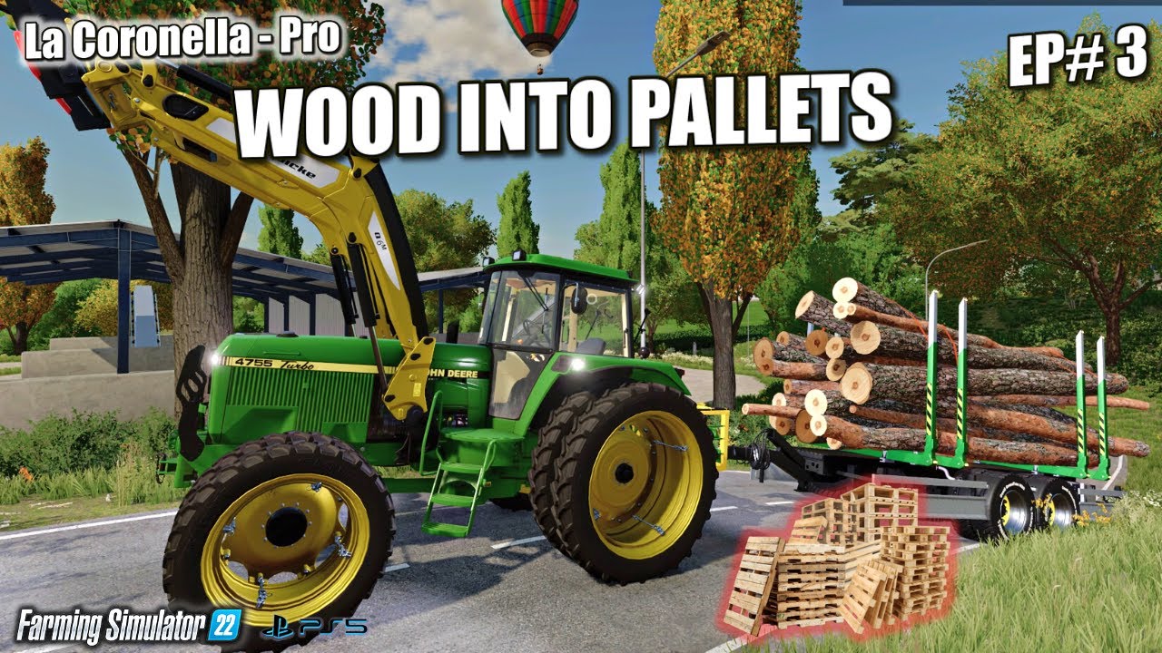Pallet Production from Wood - Farming Simulator 22 - PS5 Ep#3 - YouTube