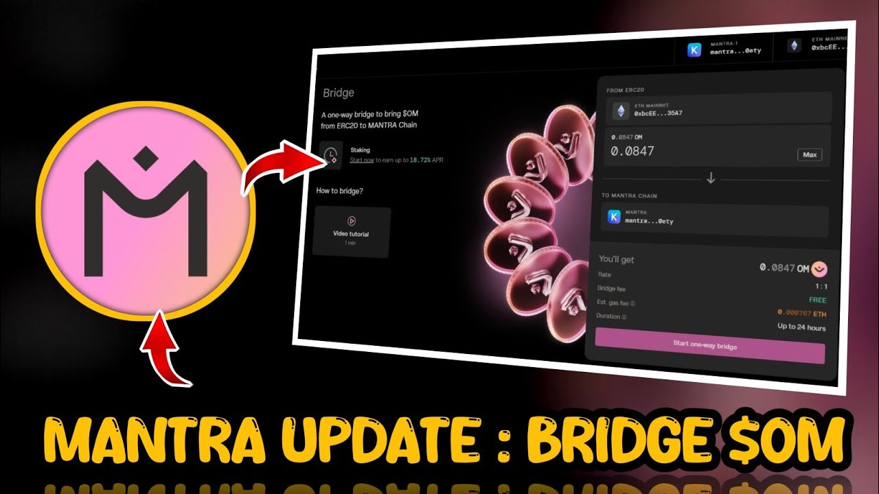 MANTRA UPDATE | Bridge $OM token | Claim your $OM token | - YouTube