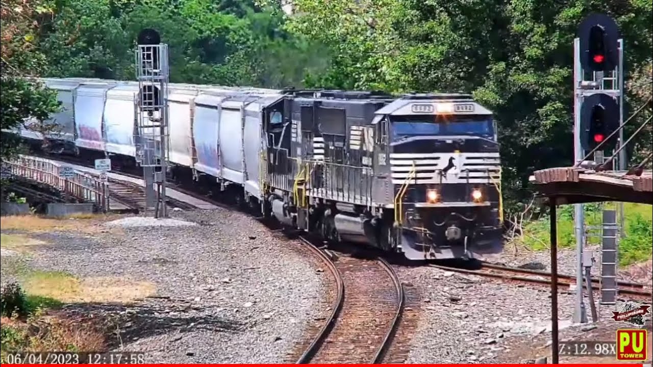 REPLAY LIVE NS Lehigh Line PTZ Railcam Phillipsburg, NJ MP-76 720p ...