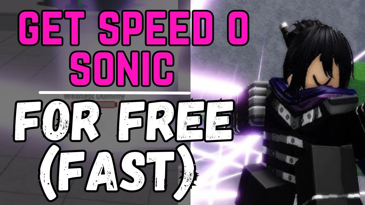 How to get speed o sonic for FREE (faster) - Saitama battleground - YouTube