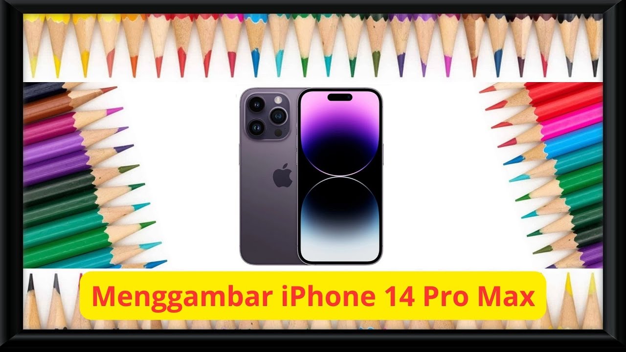 Menggambar iPhone 14 pro max dengan mudah #iphone #iphone14promax # ...