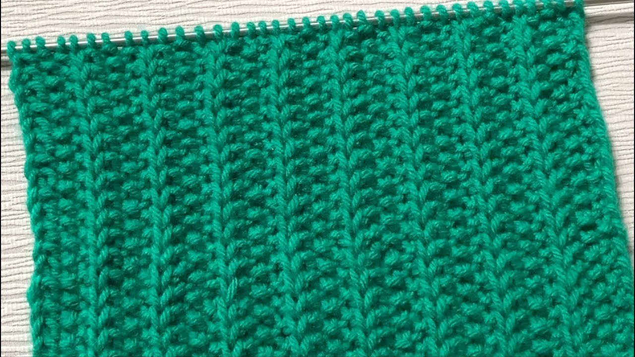 Beautiful Easy Stitch Pattern for Your Knitting Needs - YouTube