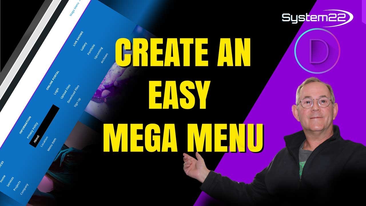 Create An Easy Mega Menu With The Divi Theme - YouTube