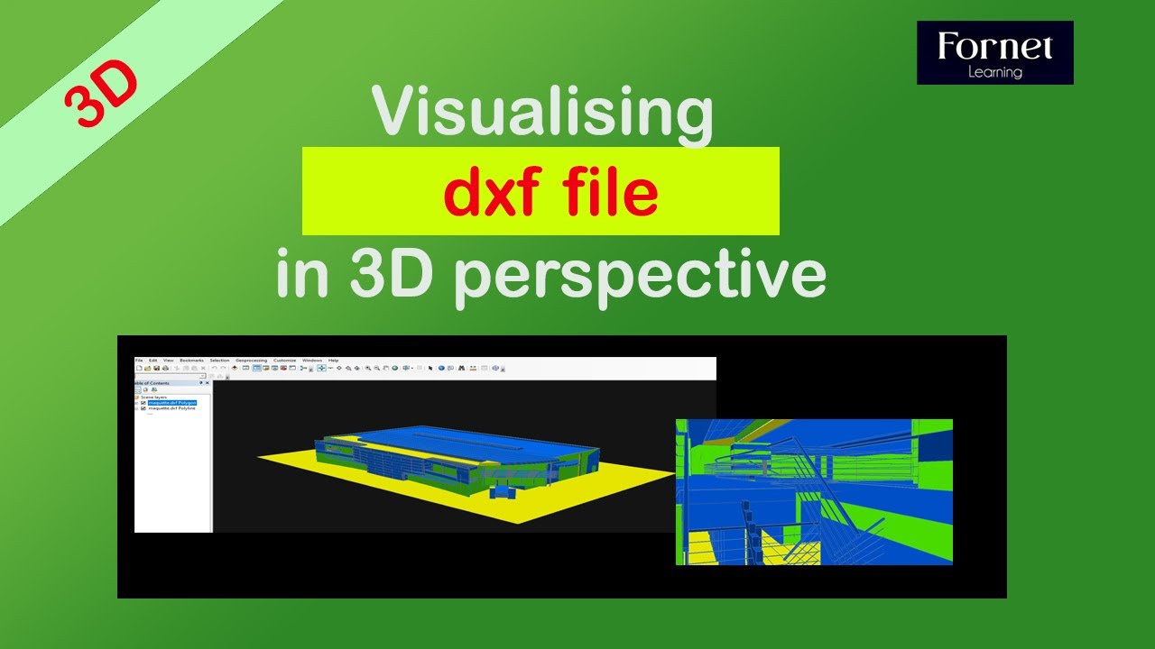 ArcGIS - Visualisation d'un Fichier dxf en Perspective sur ArcGIS - YouTube