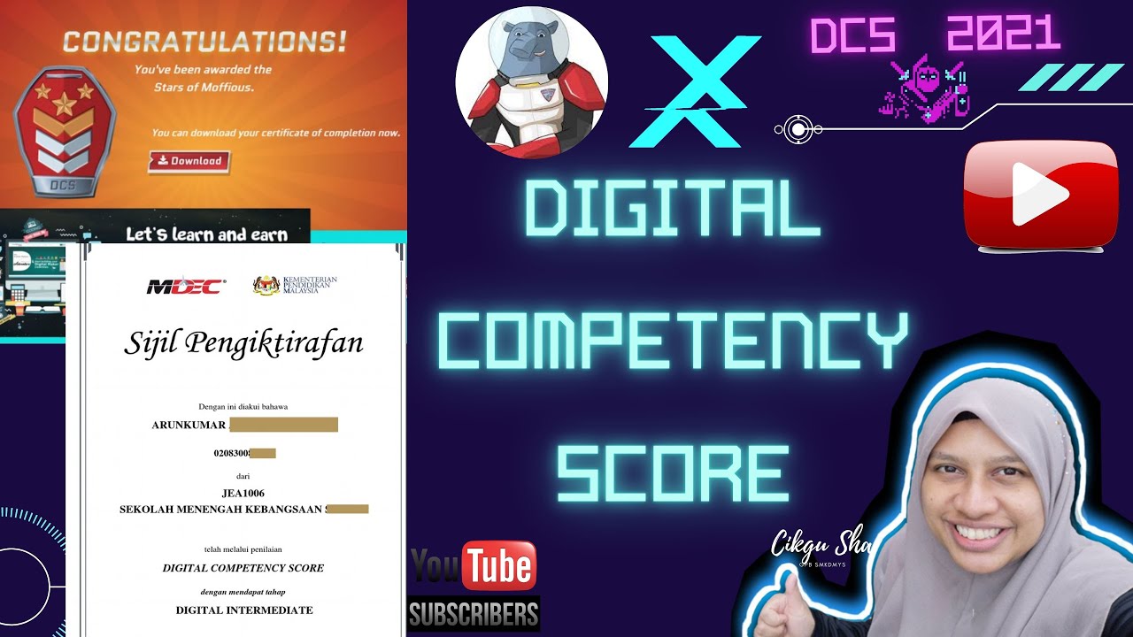 CARA MASUK DIGITAL COMPETENCY SCORE DCS 2021 - YouTube