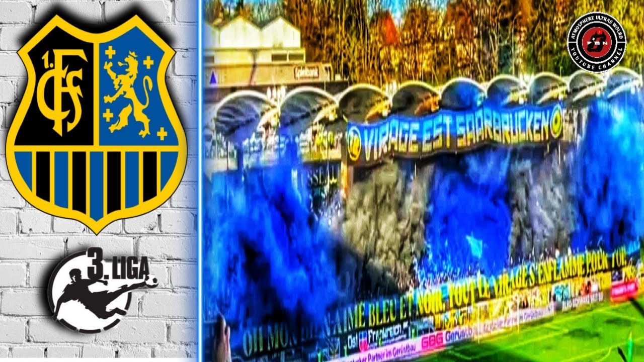 🔵⚫ ULTRAS SAARBRÜCKEN Show Pyro In Match Against Dynamo Dresden FT 2-0 ...