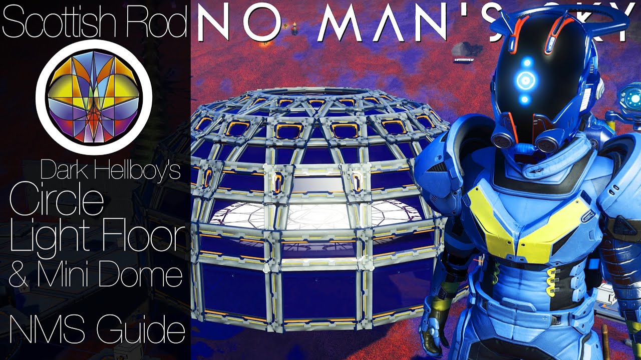 No Man's Sky Tutorial 🛠 Old Method - Light Floor & Mini Dome - Base ...